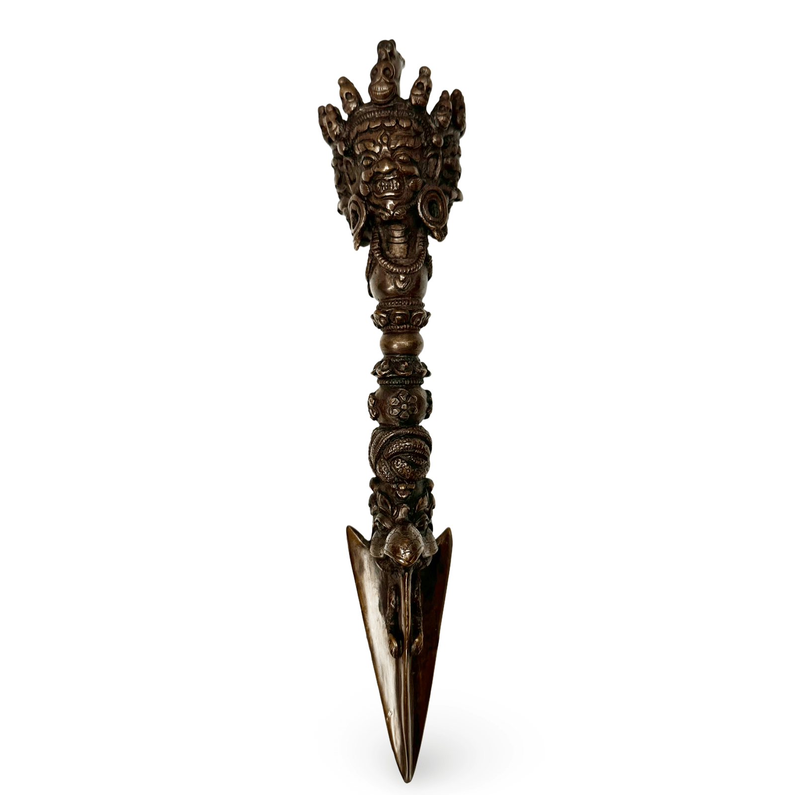 Finely crafted, heavy bronze Phurpa ritual dagger – Atelier Tibet