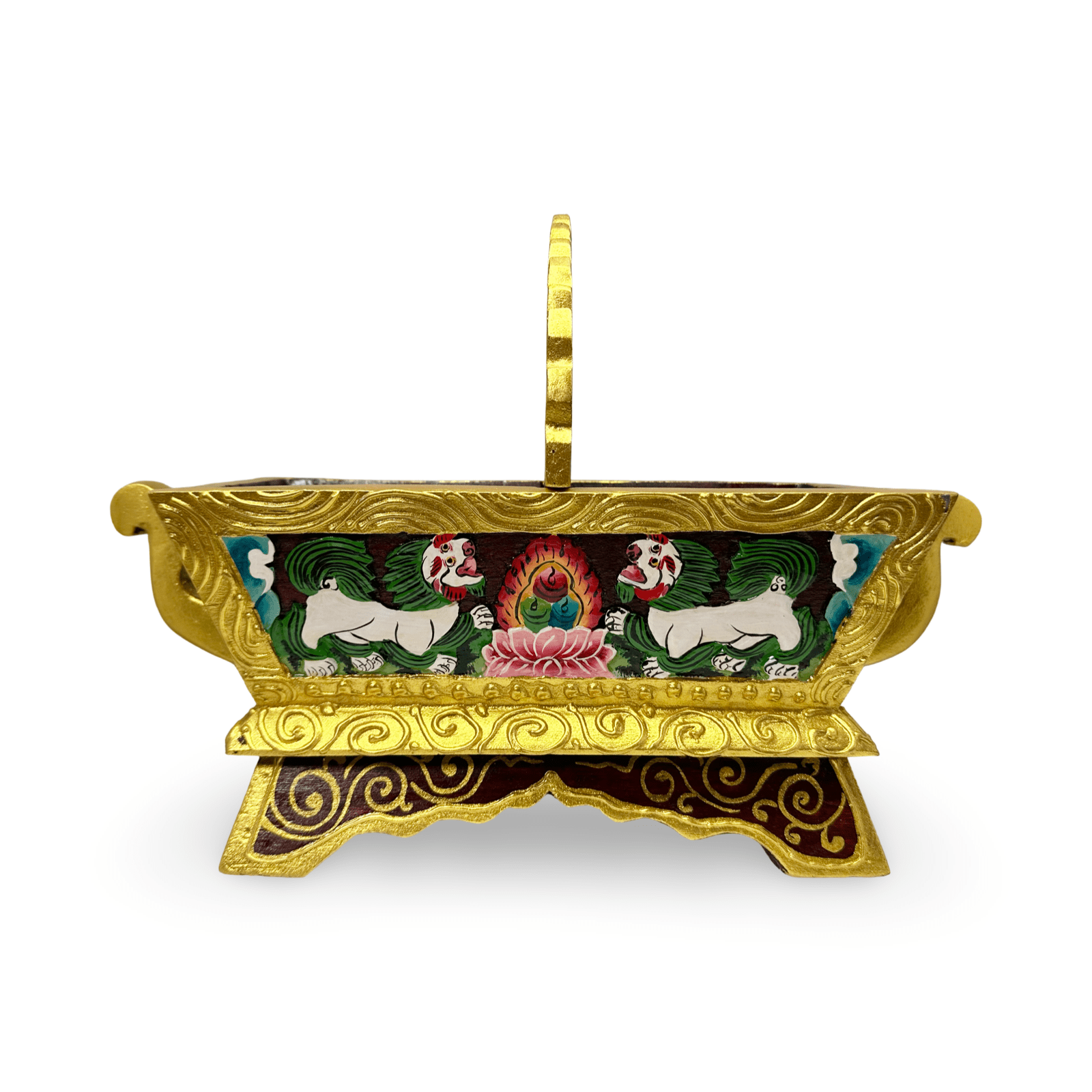 Tibetisches «Chemar-Bo» Ritualgefäss für Opfergaben – Atelier Tibet